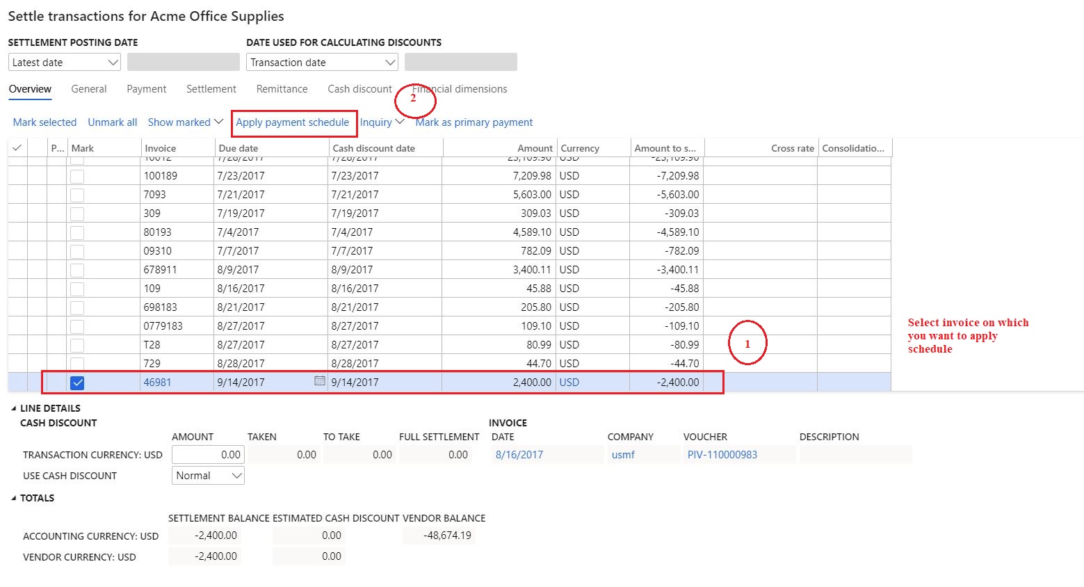 Vendor Payment Schedule in Microsoft Dynamics 365 Finance and ...
