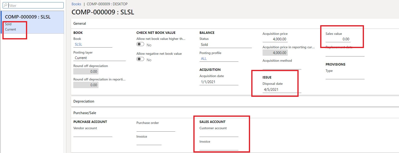 Fixed asset disposal- Sale/Scrap in Microsoft Dynamics 365 Finance and ...