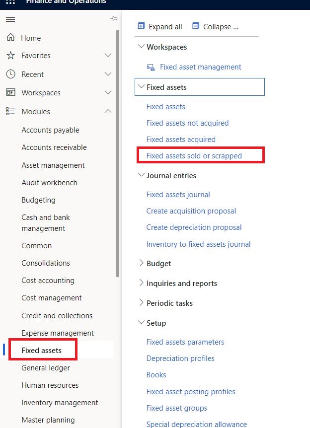 Fixed asset disposal- Sale/Scrap in Microsoft Dynamics 365 Finance and ...
