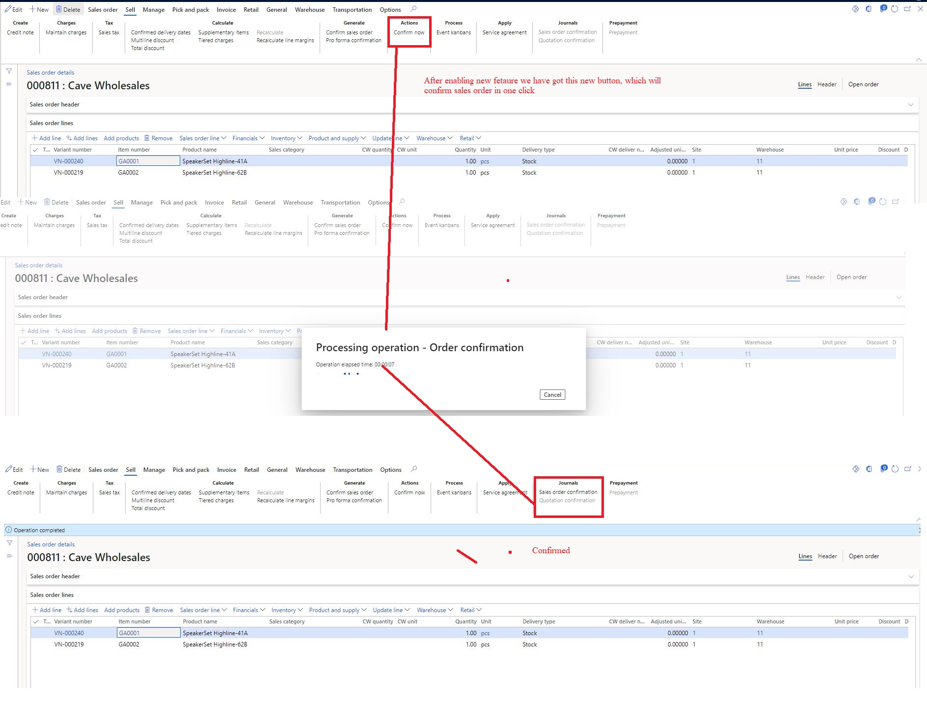 [New Feature] Single click sales order confirmation in Microsoft ...