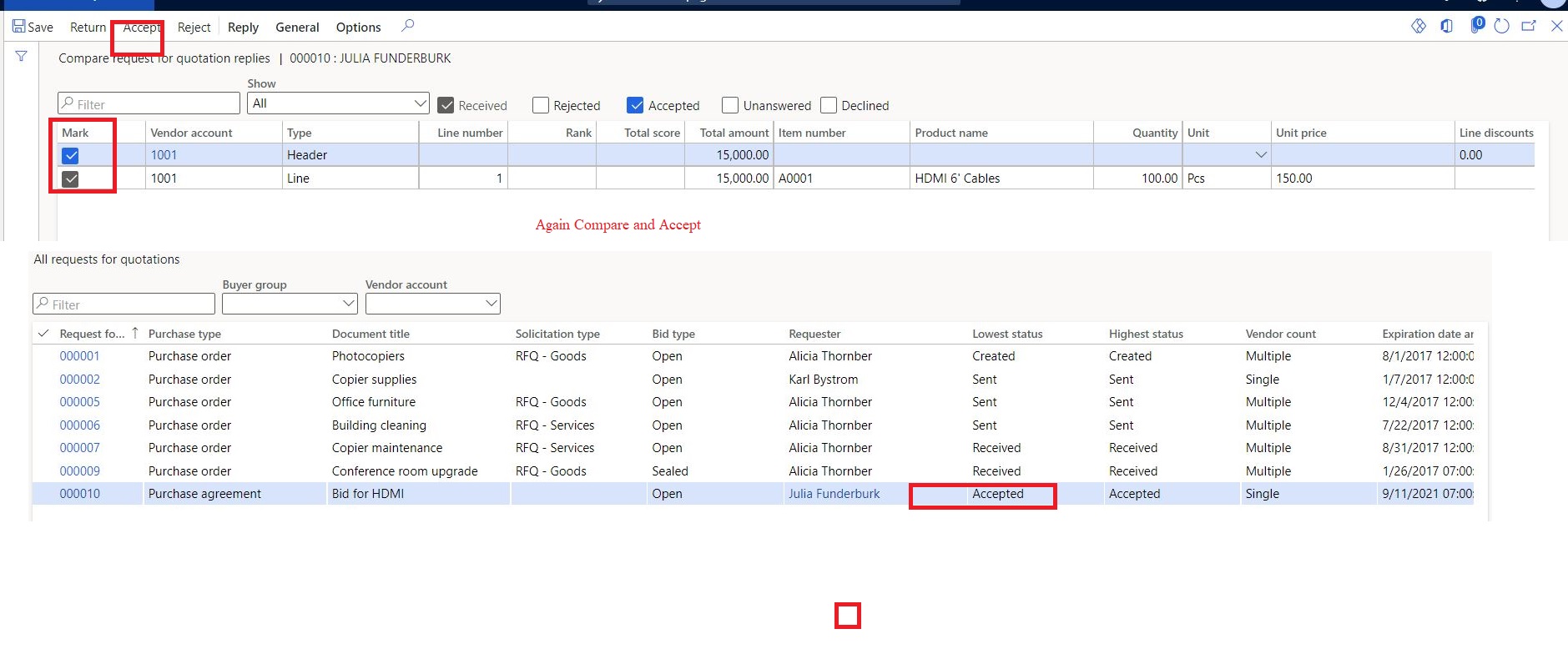 RFQ/Bidding Process using Vendor Collaboration portal in Microsoft ...