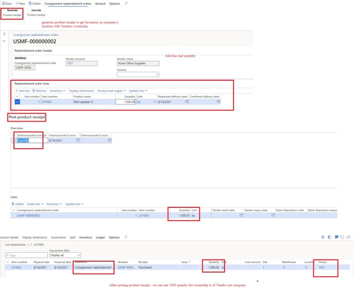 Managing and Monitoring consignment inventory Process using Vendor ...