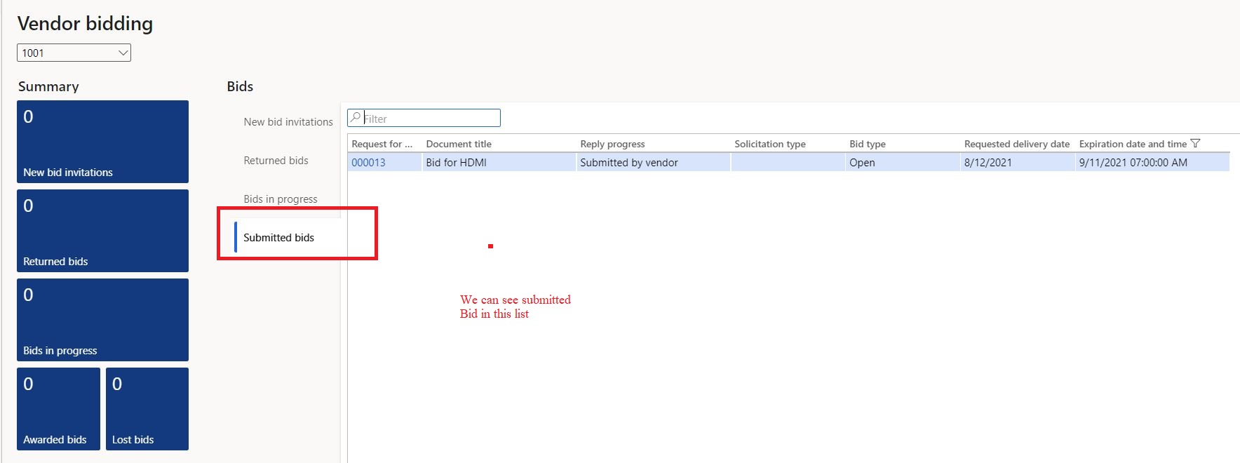 RFQ/Bidding Process using Vendor Collaboration portal in Microsoft ...