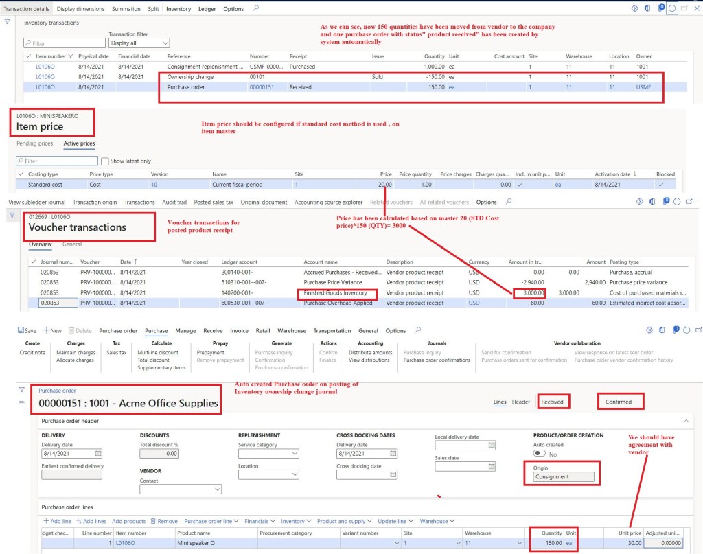 Managing and Monitoring consignment inventory Process using Vendor ...