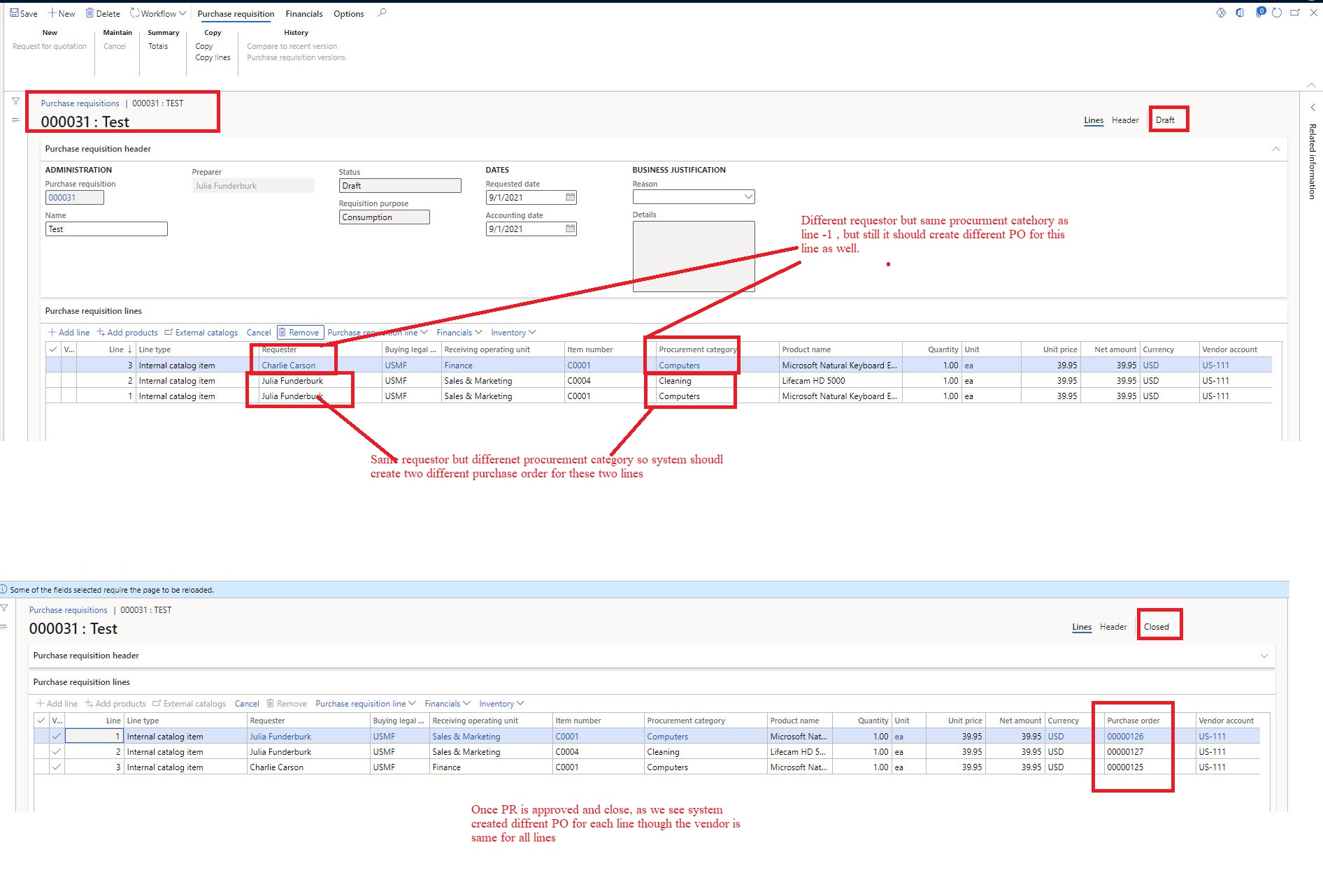 Purchasing Policies – Purchase order Split and Item description ...
