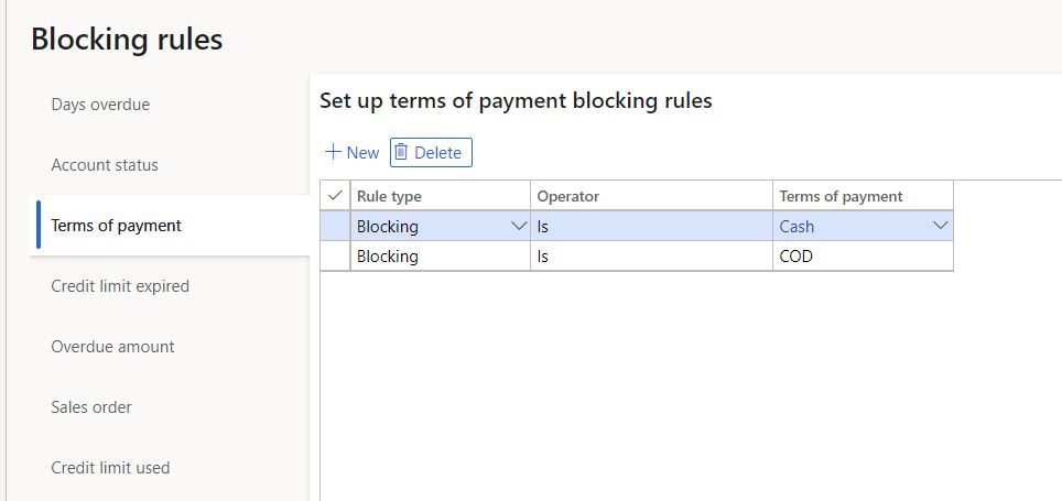 Blocking Rules in Credit Management in Microsoft Dynamics 365 Finance and operations: Part-2 ...