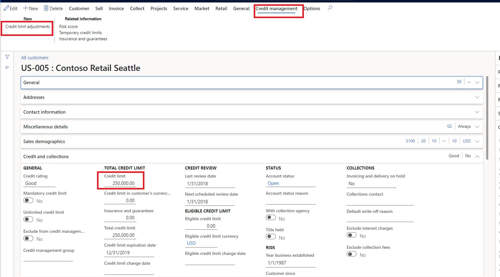 Basic Configuration Credit Management in Microsoft Dynamics 365 Finance ...