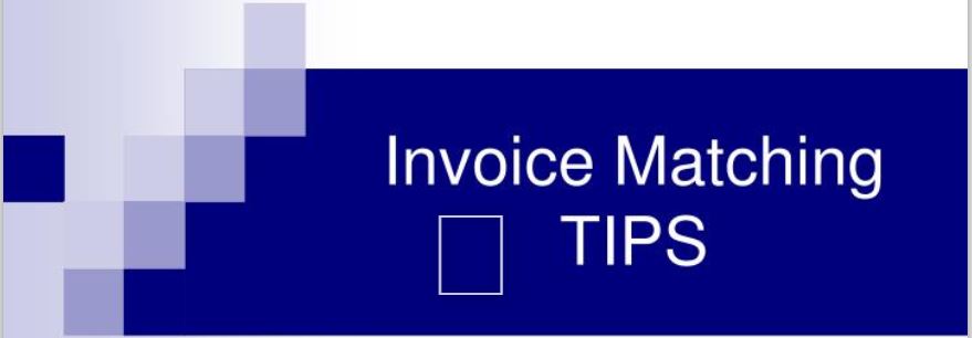 Additional Tips for Managing Invoice Matching business scenarios in ...