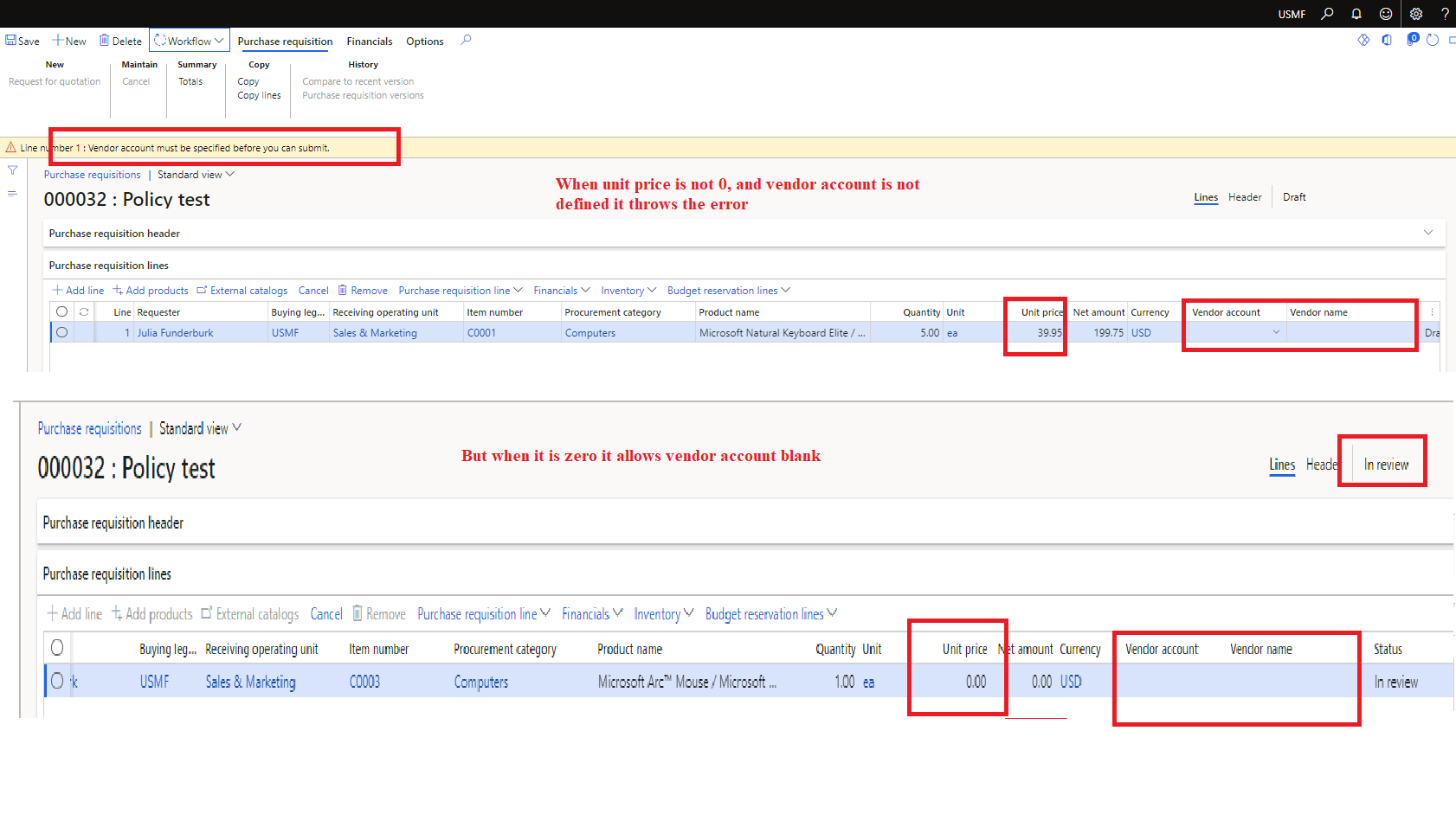 Purchasing policies – Purchase requisition control rules in Microsoft Dynamics 365 finance and ...