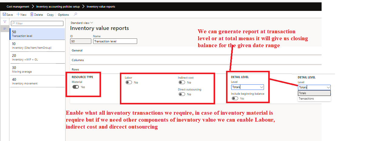 [Configure, Generate and Analyse] Working with inventory value report ...