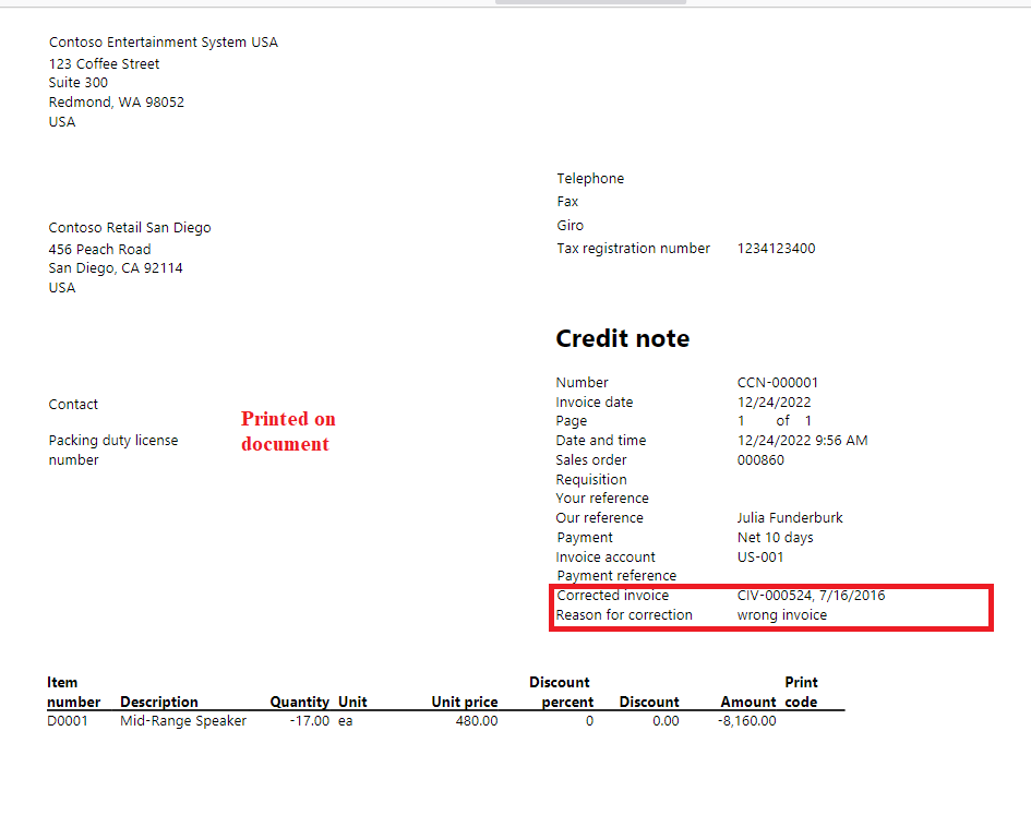 Link original invoice to credit note in Microsoft Dynamics 365 finance ...