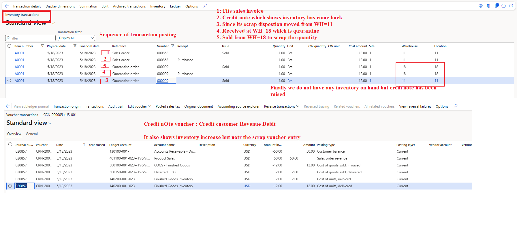 [Scrap] Disposition code for sales return order in Microsoft Dynamics ...